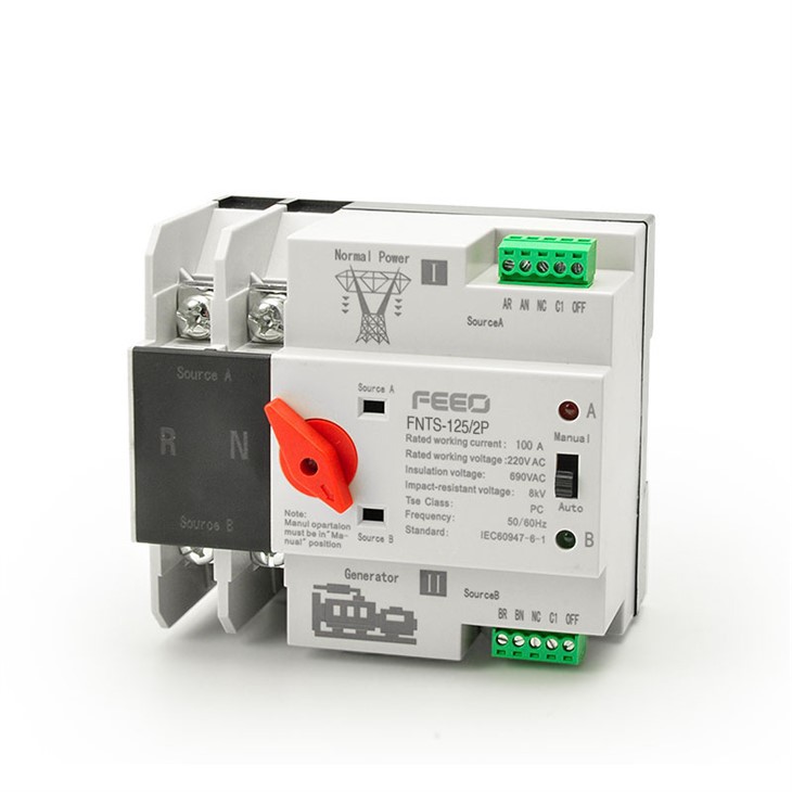 จีน AC ATS แหล่งพลังงานคู่สวิตช์อัตโนมัติ 2P ผู้ผลิตสีแดงซัพพลายเออร์ ...